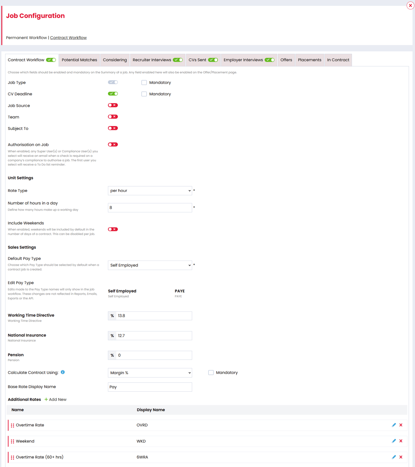 Manage Your Contract Workflow Settings