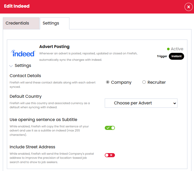 How to Use the Indeed Job Board Integration